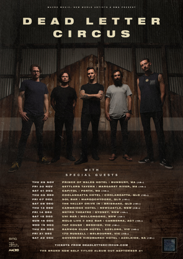 Dead Letter Circus – Dead Letter Circus – Self Titled album out Sept 21